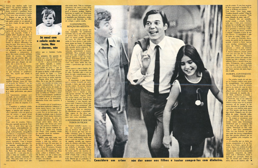 Tom Jobim e sua Teresa